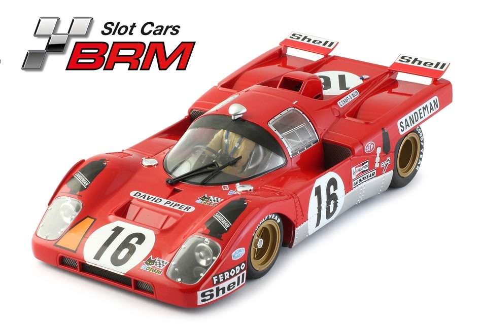 BRM173 BRM Ferrari 512M #16 Sandeman – 24hr Le Mans 1971